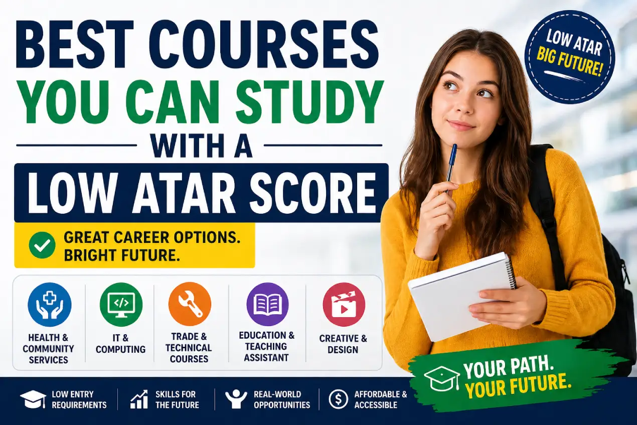 Best Courses You Can Study with a Low ATAR Score in Australia